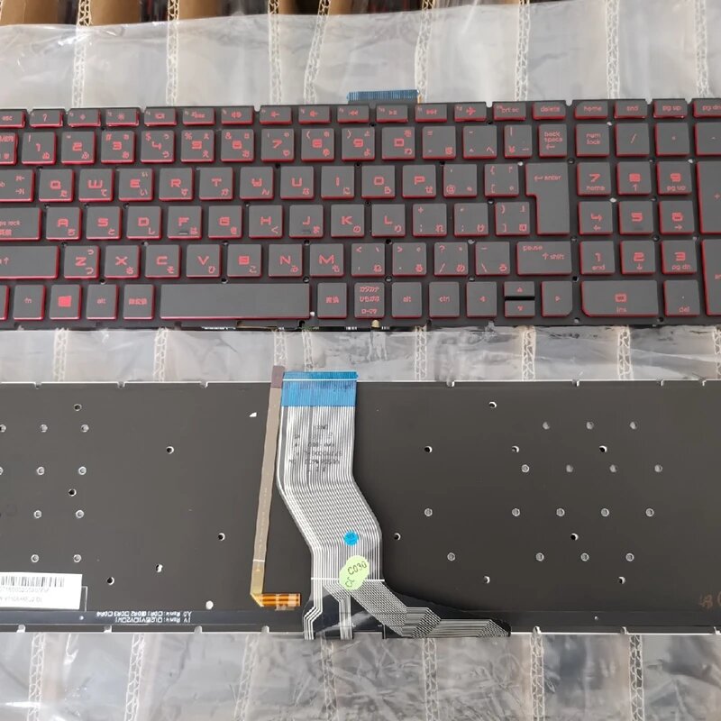 Клавиатура GZEELE для HP Omen 15-AX, RU, красная подсветка