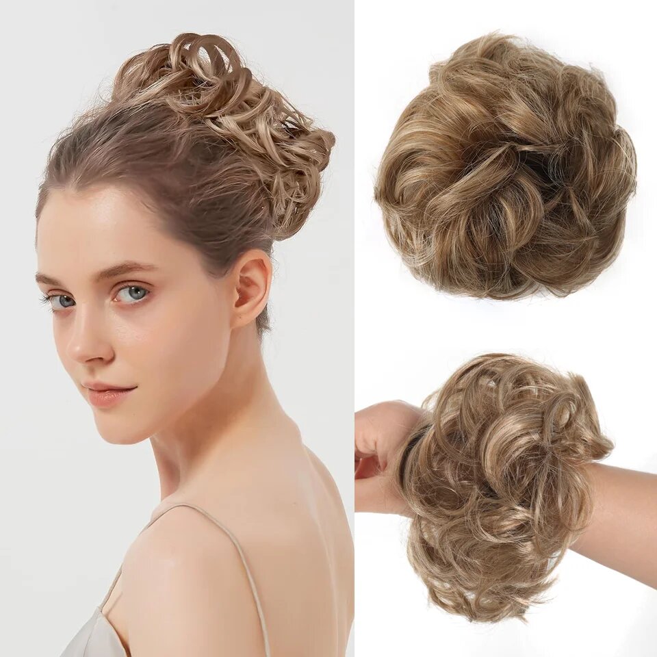 Синтетический шиньон LUPU черный коричневый 6T