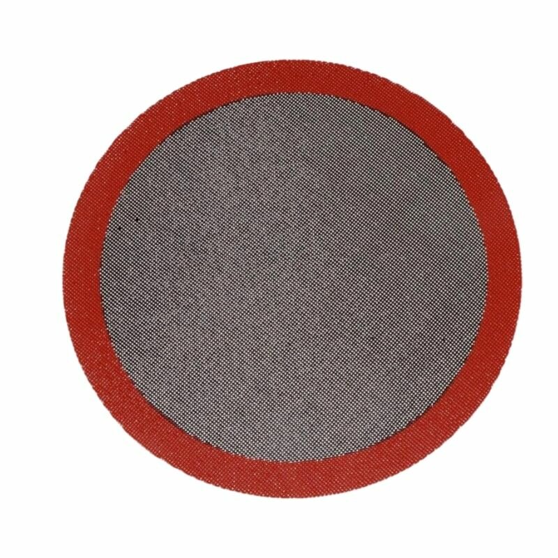 Силиконовый полый коврик для выпечки, формы из высокотемпературного волокна-круглый черный фон с красными краями