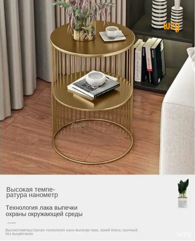 Тумба "Скандинавский стиль", угловая, 30 см x 30 см x 55 см, 2 ящика, черная, золотая