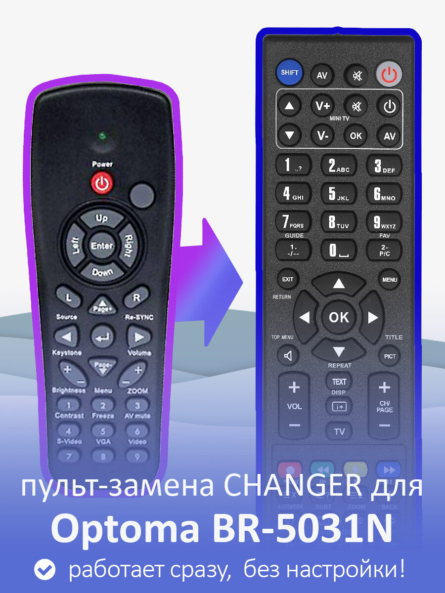 Пульт-замена для Optoma BR-5031N