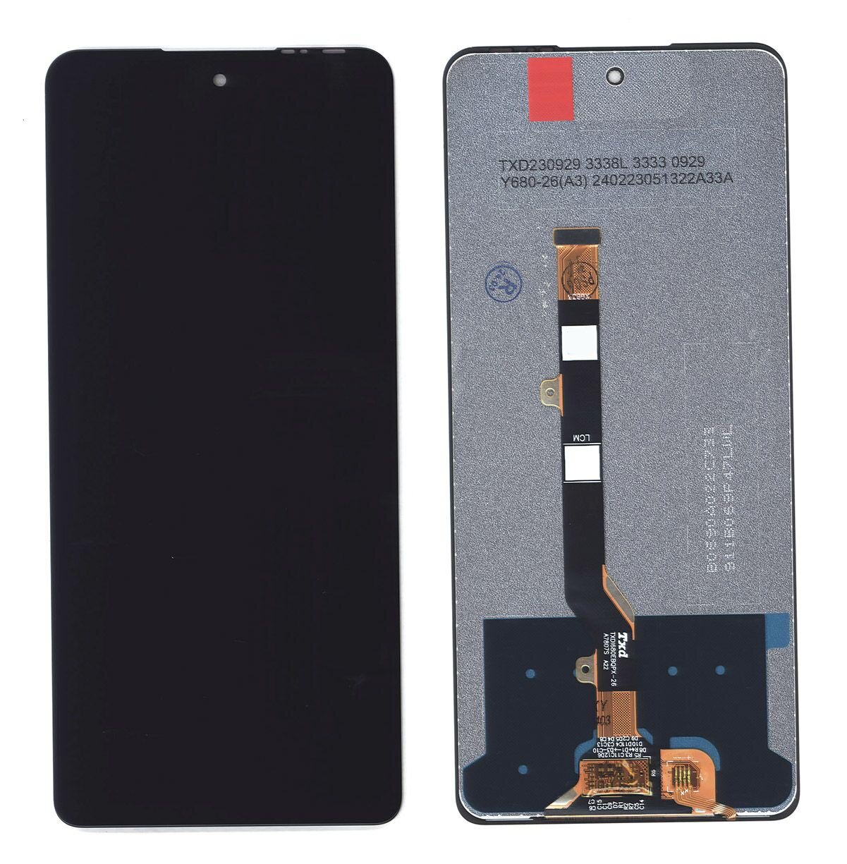 Дисплей для Tecno Spark 10 Pro (Kl7) в сборе с тачскрином черный
