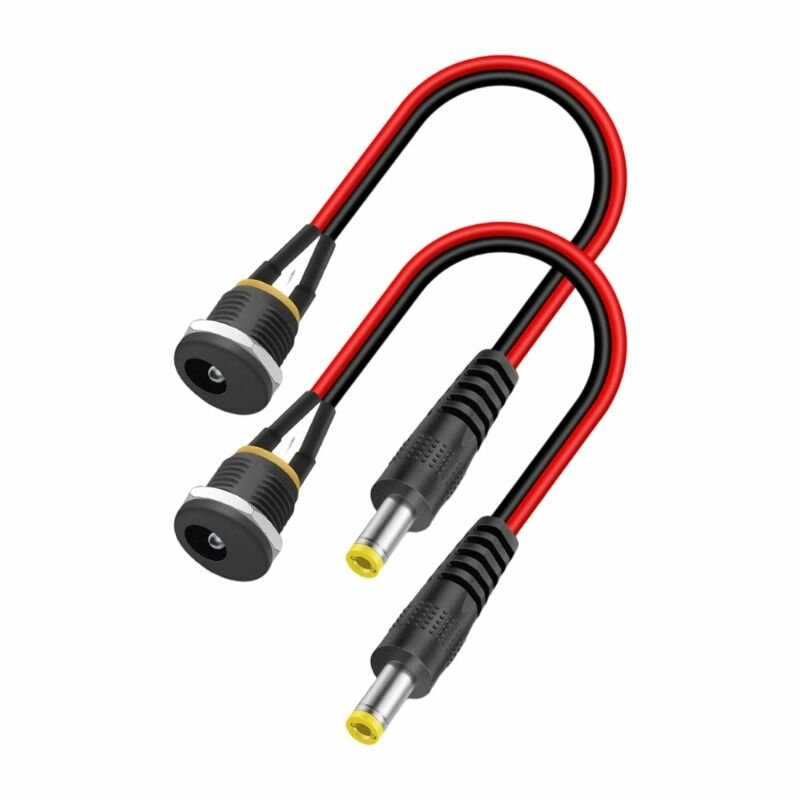 2 желтых камертона постоянного тока 5525 к проводам основания с внутренней резьбой