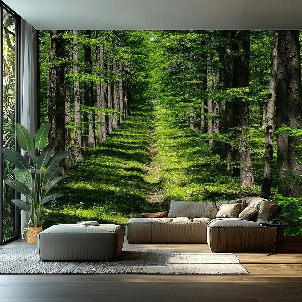 Гобелен "Лесные деревья", 300х180 см, 300X180CM