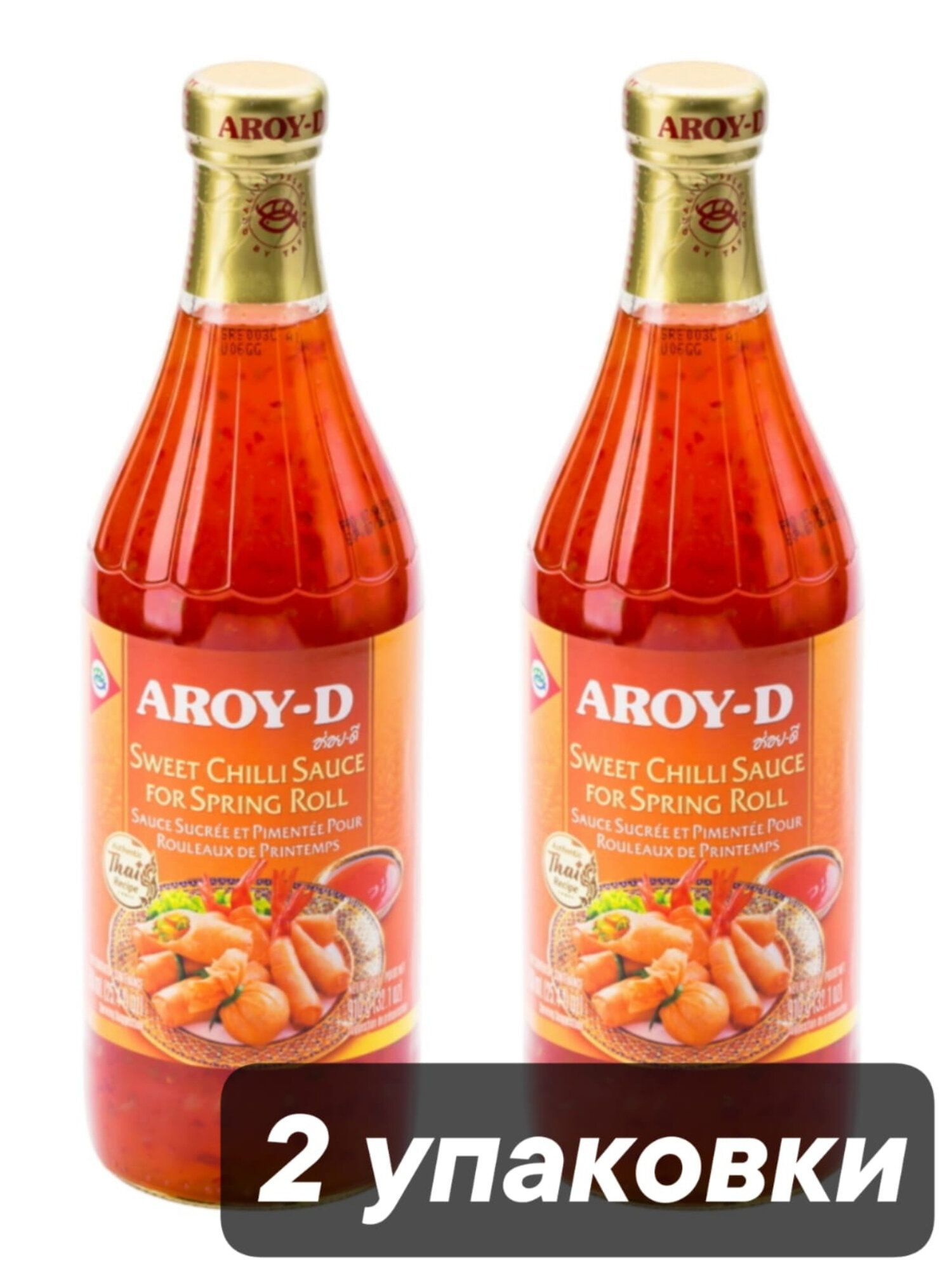 Соус сладкий для спринг-роллов Aroy-D 910 г x 2 шт