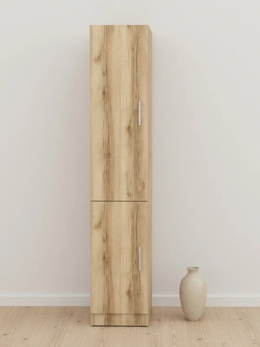 Шкаф FRESTER распашной с полками пенал деревянный в спальню прихожую, от производителя