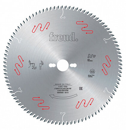 Диск пильный по дереву LU2C аналог LP63М (250х30 мм; 80Z) FREUD PRO LU2C1200