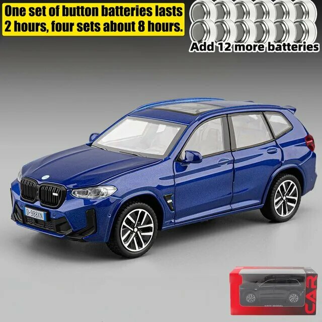 1:32 BMW X3M X3 IM SUV Alloy Metal Diecast Model Car Miniauto Vehicle Home Trendy Toys Ornaments Birthday Gift With Children Boy