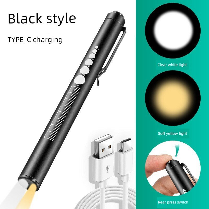 Медицинский фонарик для врачей и медсестер, перезаряжаемый детский фонарик для утреннего осмотра, портативный