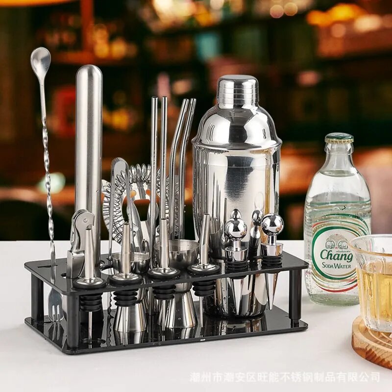 Набор бармена из нержавеющей стали, 4 шт. для приготовления коктейлей в домашних условиях