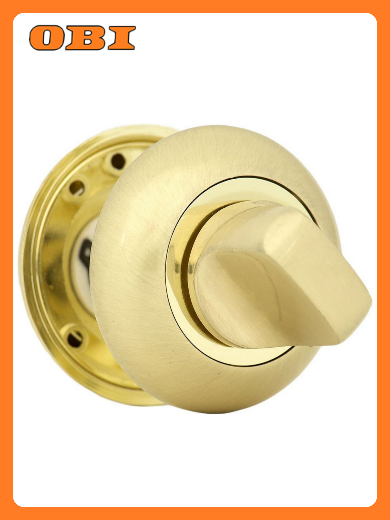 Дверная накладка-фиксатор фабрика замков FZ SG BK матовое золото