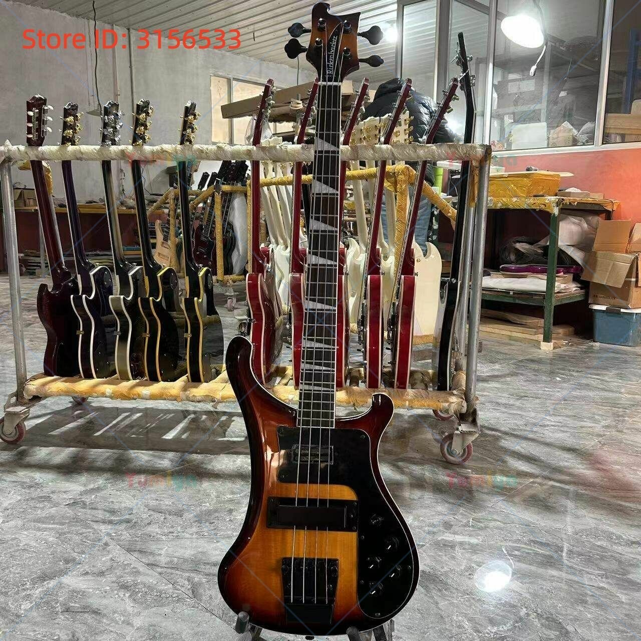 Ricken 4003 Электрическая бас-гитара с 4 струнами и 22 ладами, доступно несколько цветов