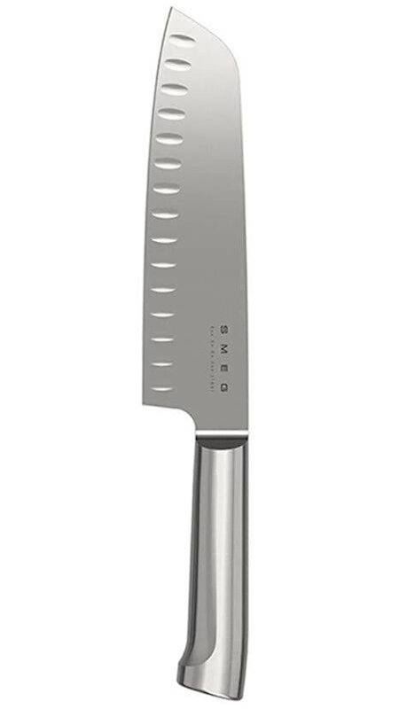 Нож кухонный SMEG, Сантоку, №4, 18 см, высококачественная нержавеющая сталь