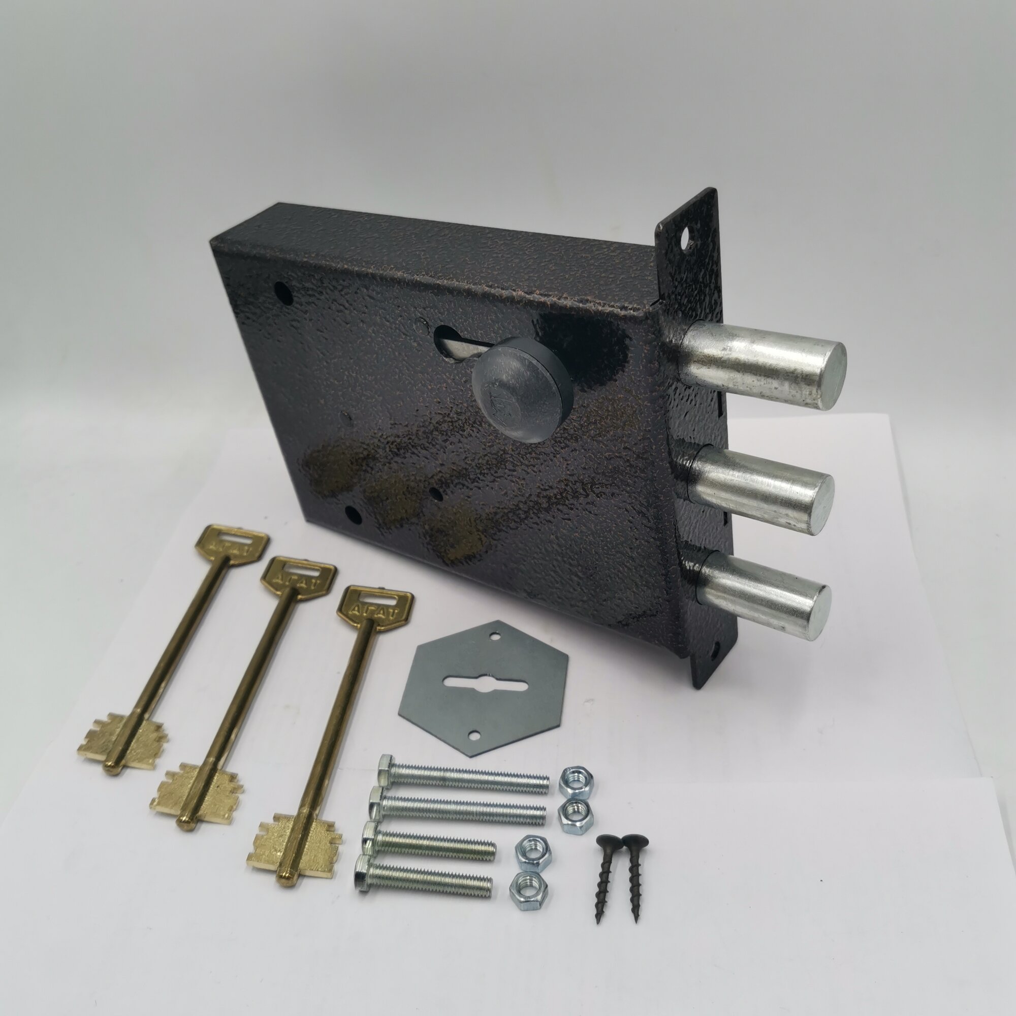 Замок накладной гаражный ЗГС-3-Ш б/о Агат 3 кл