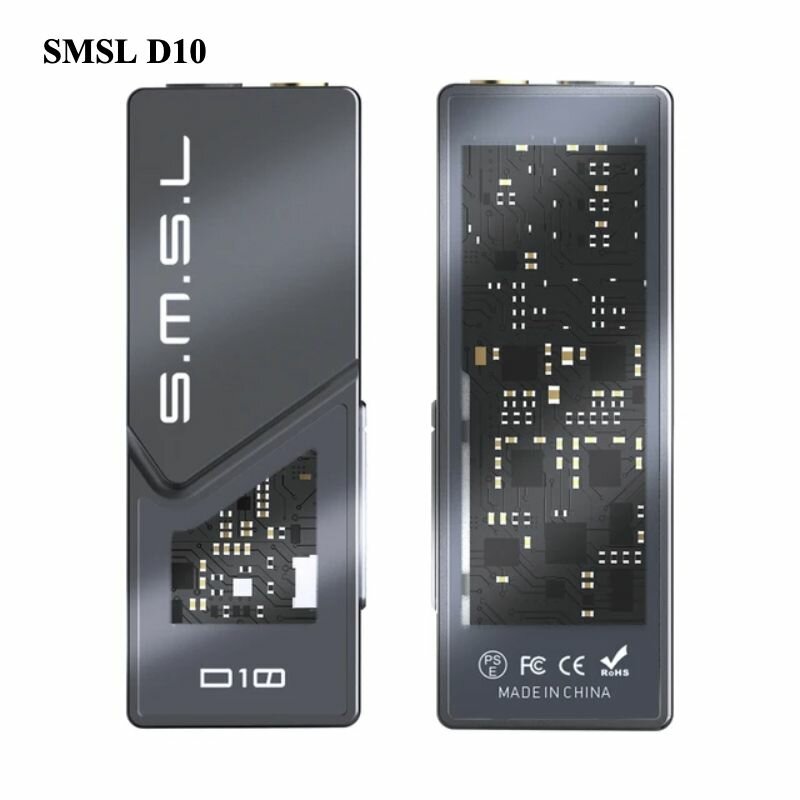 SMSL D10 Портативный Usb сбалансированный ЦАП цифровой музыкальный аудио усилитель для наушников