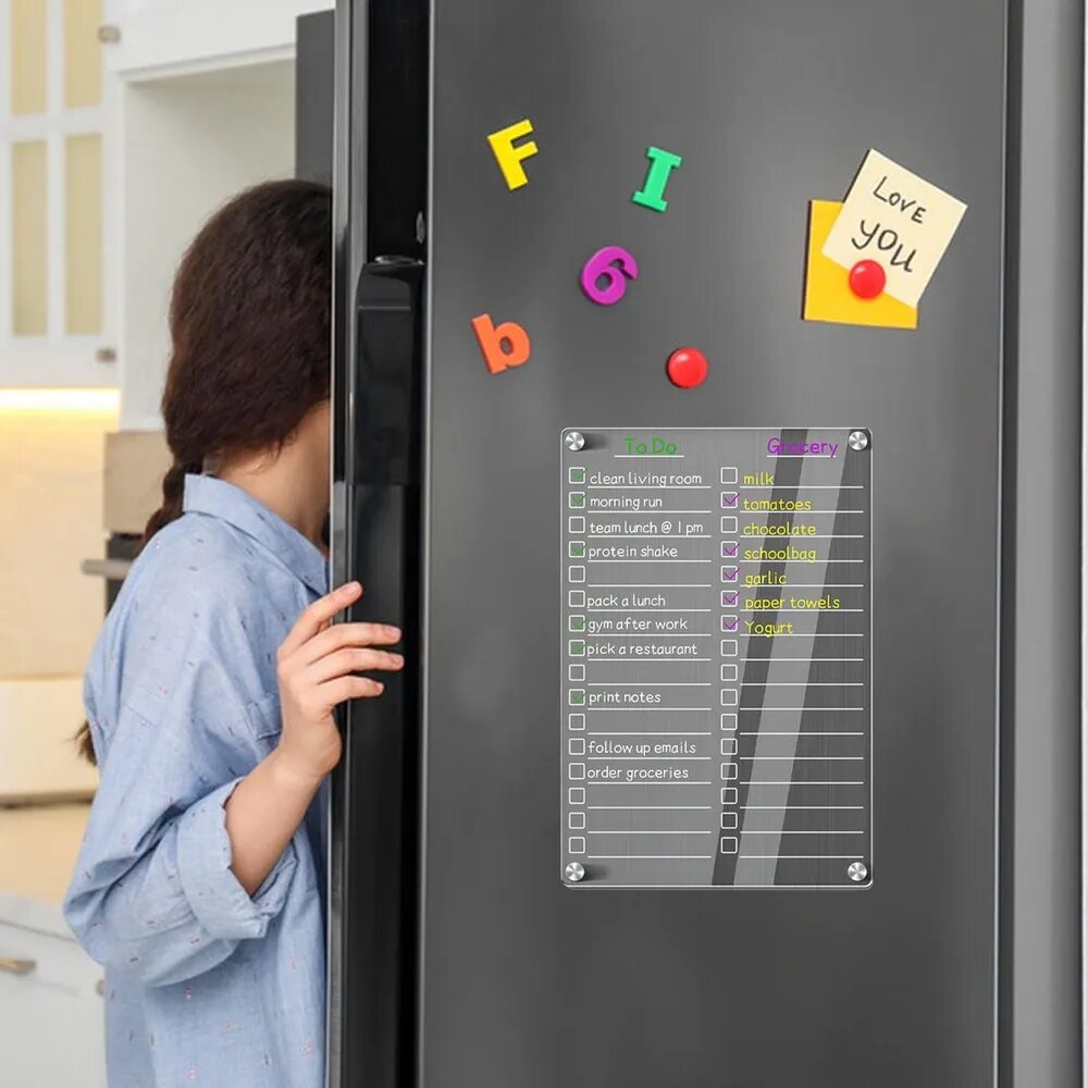 Магнитная прозрачная доска для рисования + маркер-акриловый материал