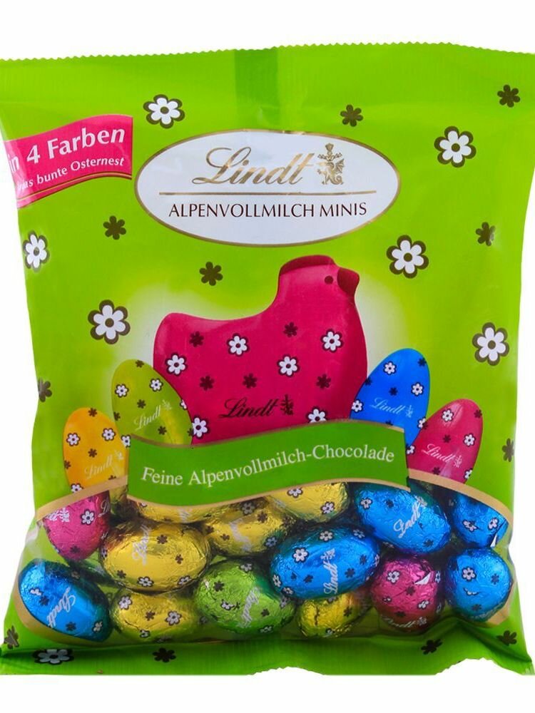 LIndt vollmilch minis пасхальные мини-яйца из молочного шоколада, 180 гр (из Финляндии)