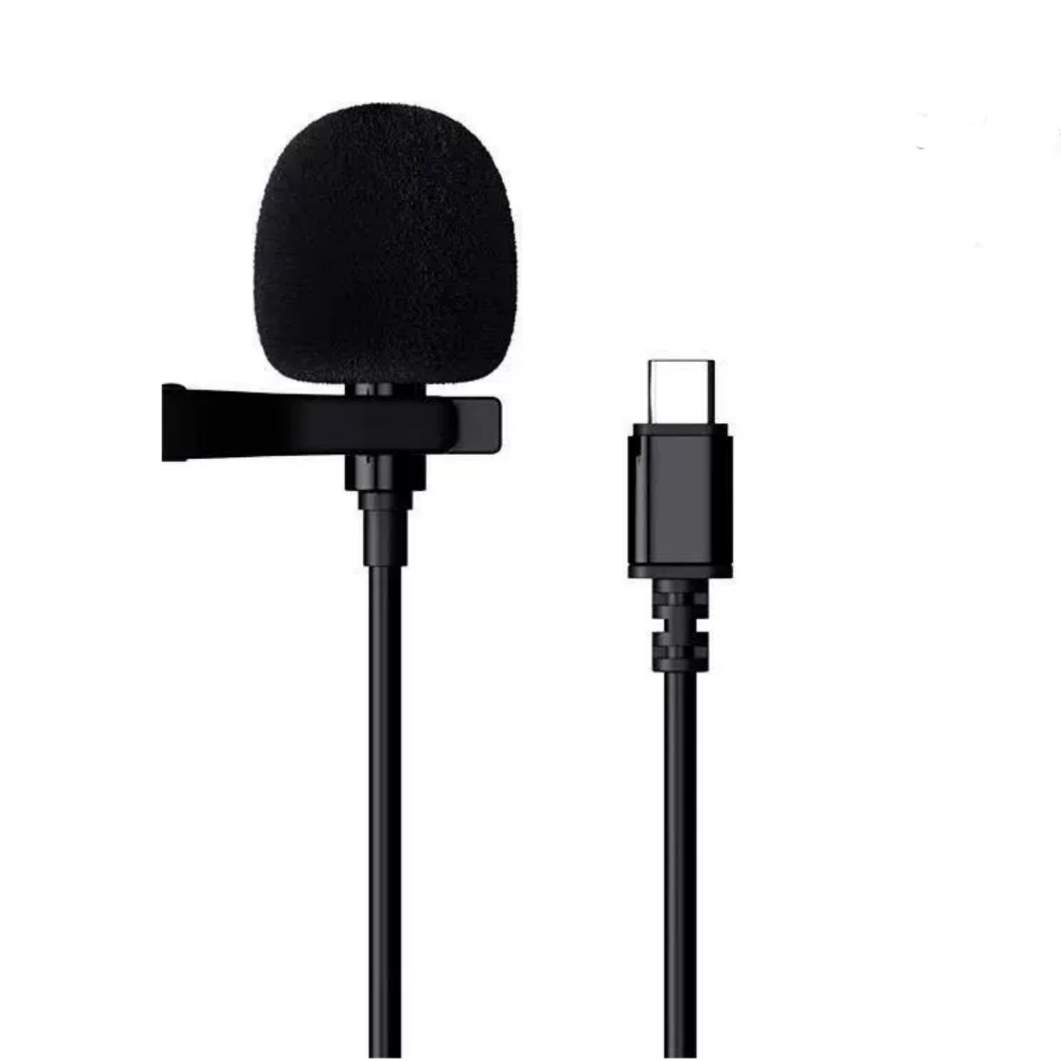 Проводной микрофон 2-канальный для компьютера телефона портативный с клипом на воротник аудиоустройство Type-c 3.5MM 5V 1.5m металл без батареи 8-12 часов SNR ≥70 dB 20Hz-20kHz