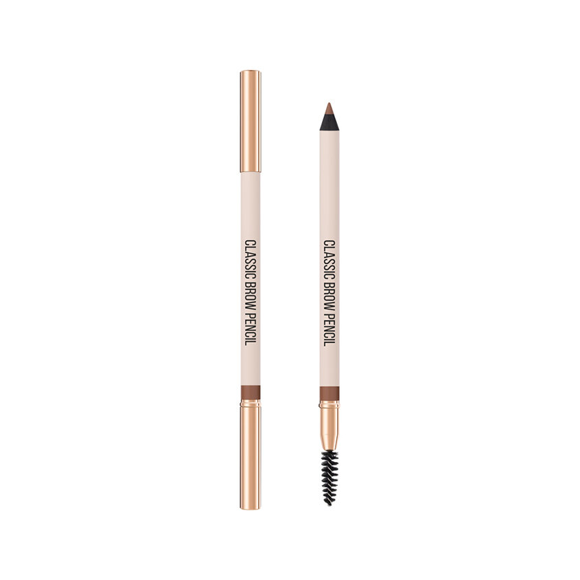 Карандаш для бровей STELLARY CLASSIC BROW PENCIL с щеточкой тон 01 Taupe