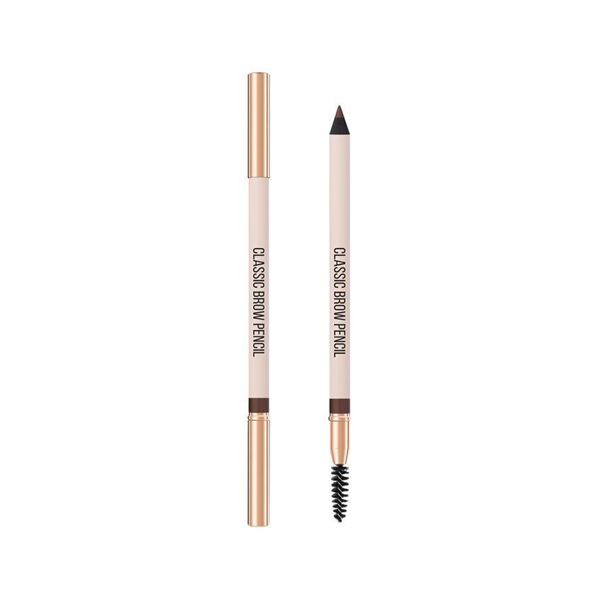 Карандаш для бровей STELLARY CLASSIC BROW PENCIL с щеточкой тон 04 Dark brown