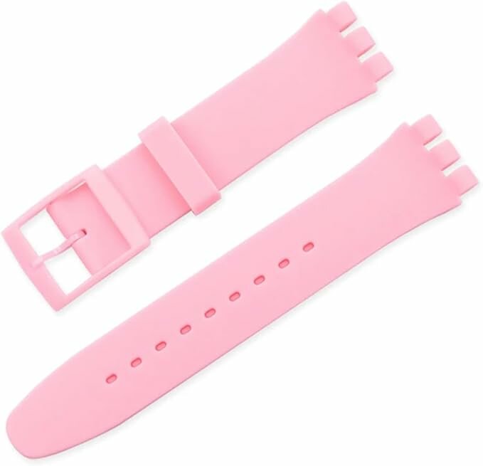 Сменный ремешок из цветного желеобразного силикона для часов Swatch 12 16 17 19, мягкий, прочный, шириной 20 мм