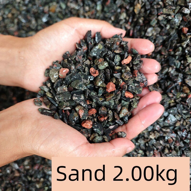 4 фунта песка для дна аквариума - декоративный гравий для аквариумной композиции, натуральный вид