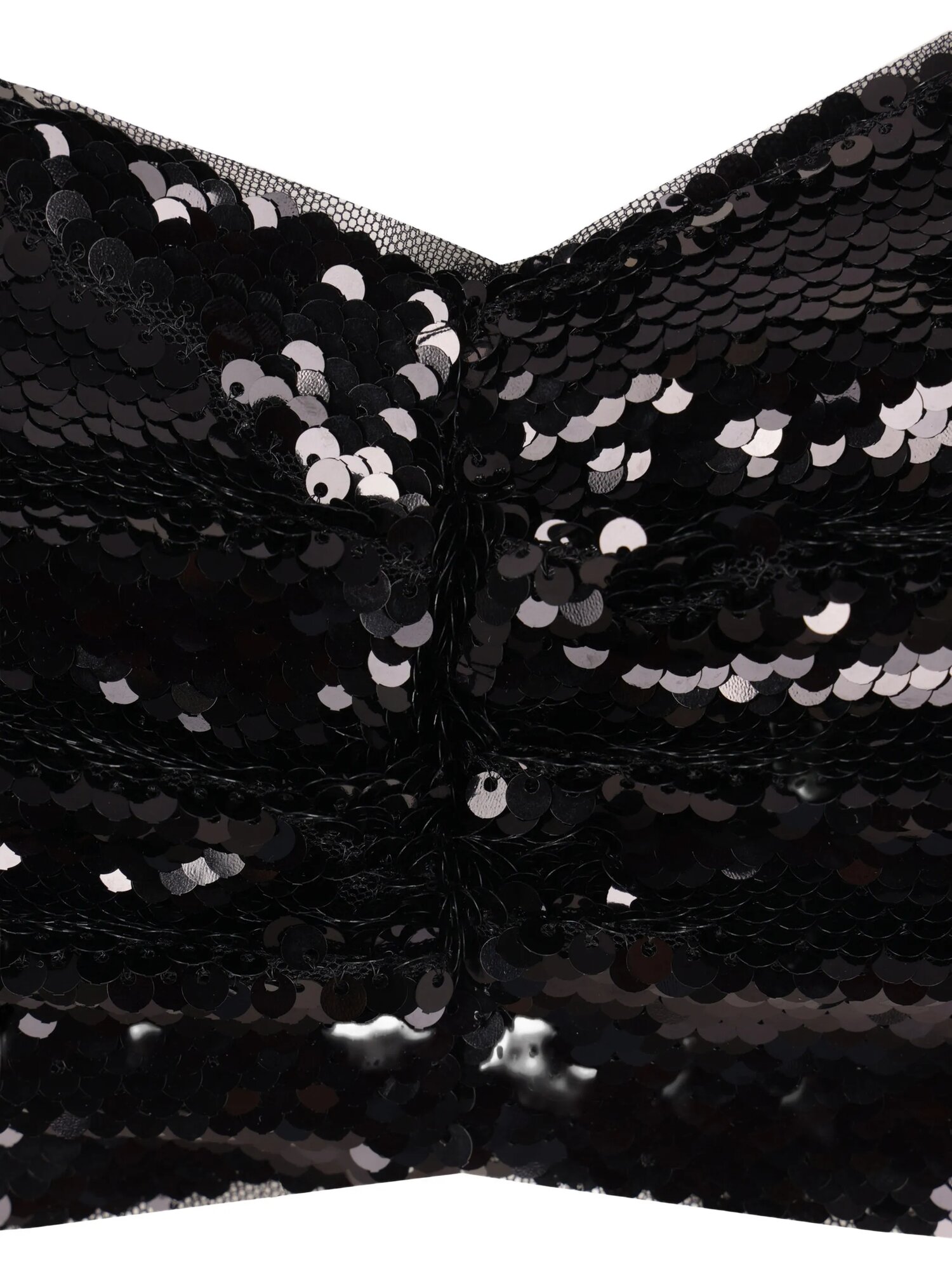 Топ Simone Rocha Sequined strapless top, размер 10, черный — фото 1