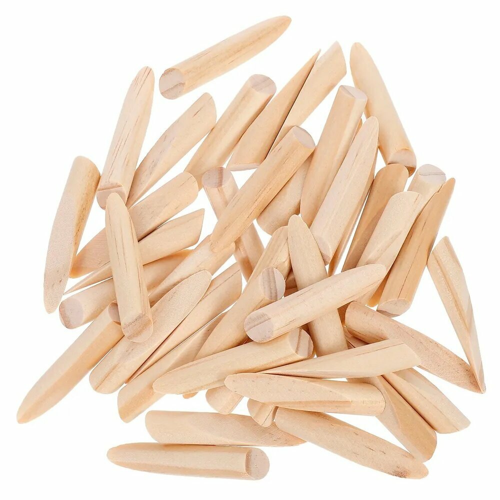 Набор деревянных наклонных заглушек из массива для столярных работ, 50 шт