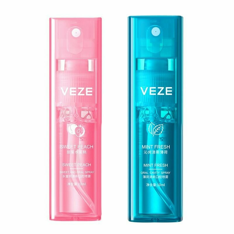 Оральный освежитель дыхания, портативный спрей с мятой для устранения неприятного запаха, долговечный спрей для рта для мужчин и женщин, два упаковки