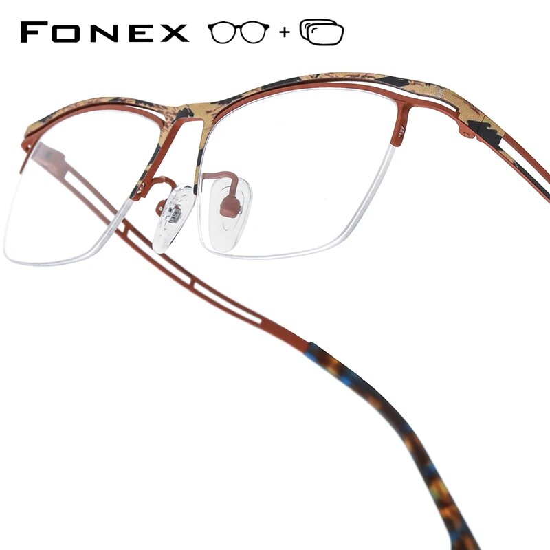 FONEX очки для мужчин Red, 85890, 1.56, Анти-синий луч