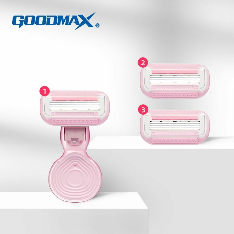 Бритва GOODMAX для женщин, триммер для ног, рук, подмышек, универсальный бритвенный станок, для студентов