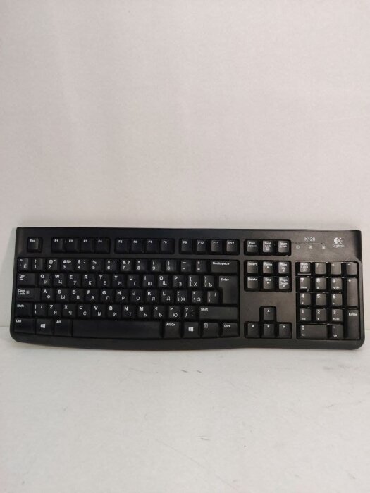 Клавиатура Logitech K120 For Business черный USB б/у