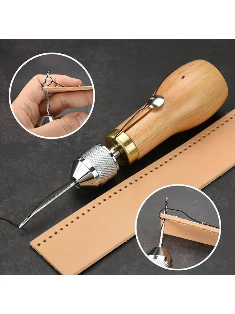 Набор кожаных швейных конусов ручная швейная машина, используются для изготовления поделок из кожи, инструменты для ремонта швов