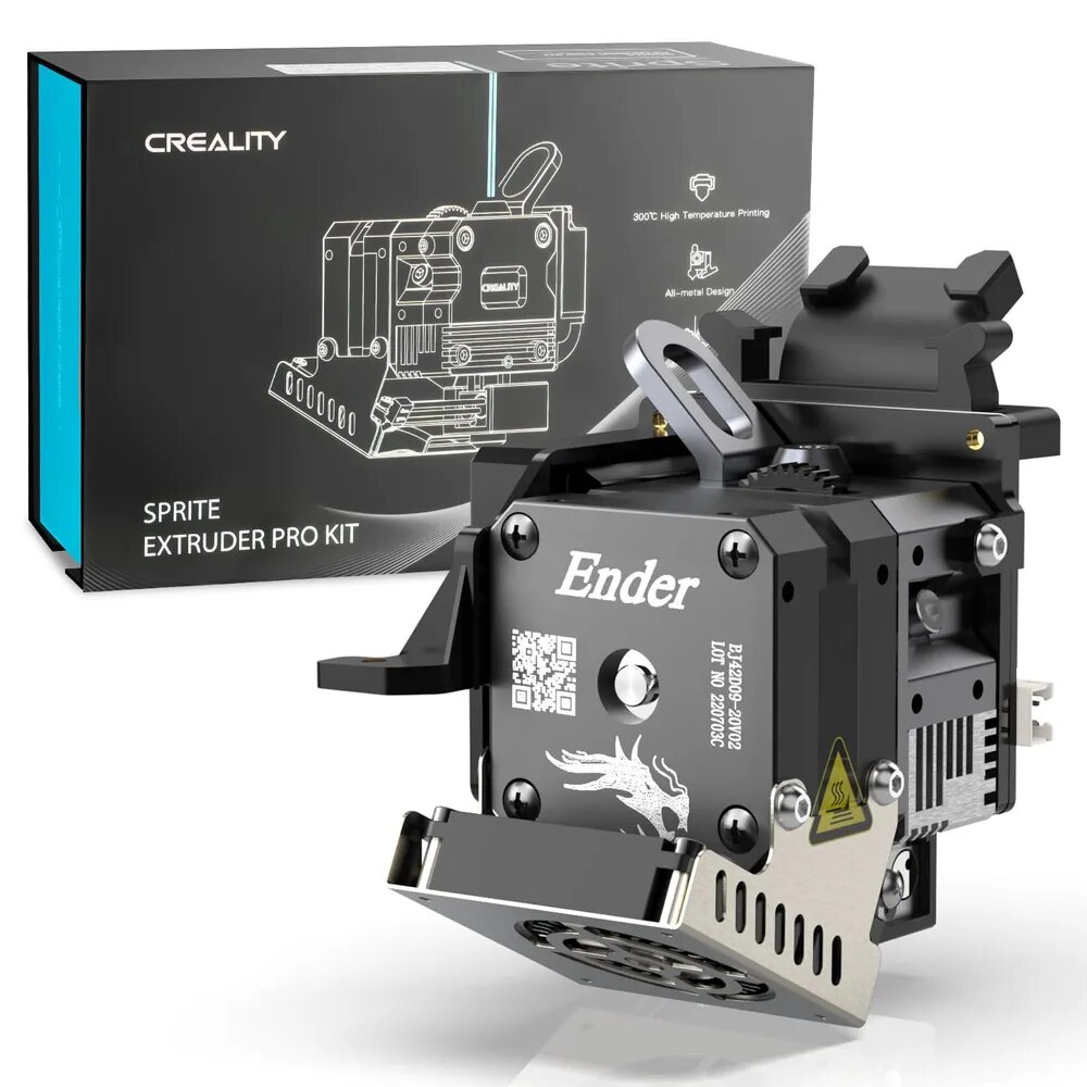 3D-принтер. Creality Sprite экструдер Pro Kit, прямой привод, двойная шестерня, все металлический, высокотемпературный (до 300 C), для Ender-3 S1/S1 Pro/V2/Neo