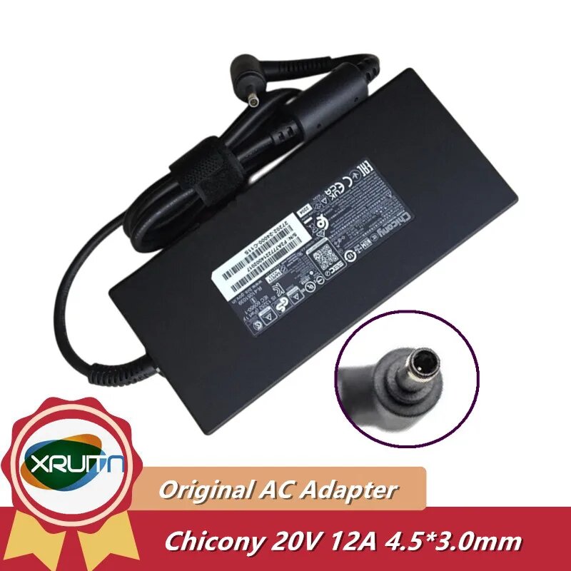 Оригинальное зарядное устройство с адаптером переменного тока 20 в 12 а 240 Вт для Gigabyte AORUS 17 YE5-A4US544SP блок питания для игрового ноутбука A240A010P