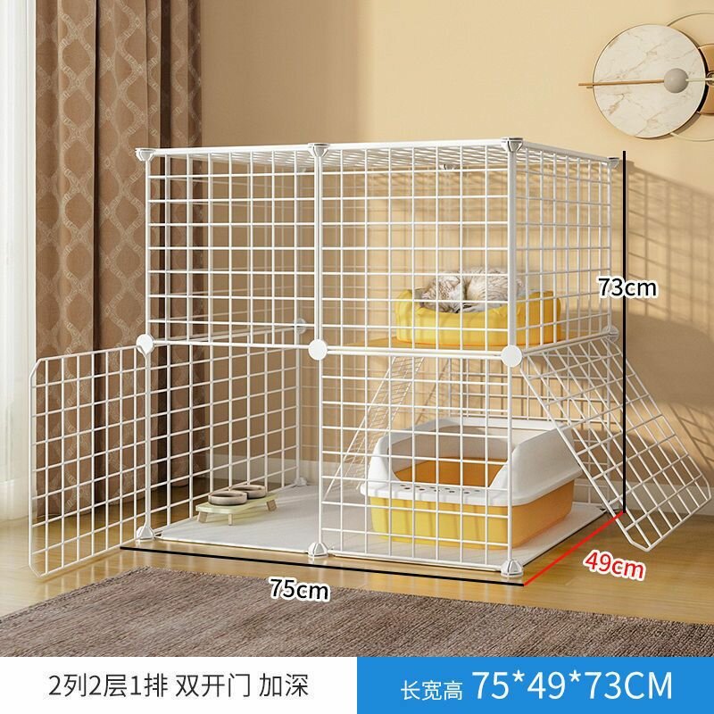 Клетка для кошек для домашнего использования, кошачья вилла с туалетом, очень просторная клетка для домашних животных, трехъярусная клетка для кошек, кошачье гнездо