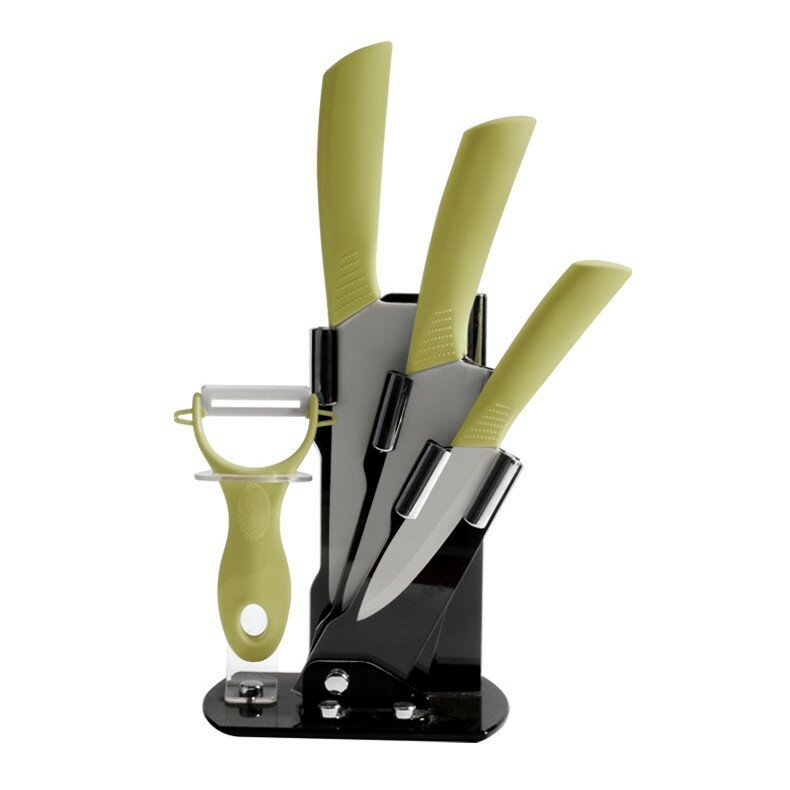 Набор керамических ножей из пяти предметов: нож для фруктов, нож для овощей, набор для чистки, керамический нож из циркония, нож для мяса