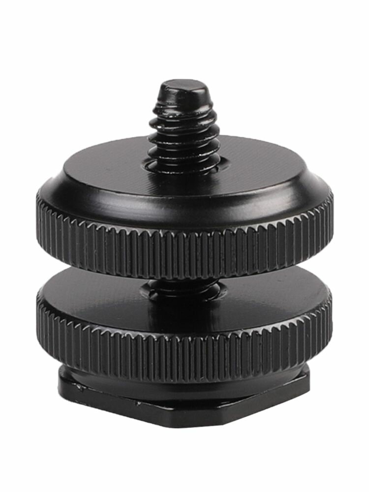 Адаптер с горячего башмака на резьбу 1/4" / Переходник на башмак камеры / (1 штука)