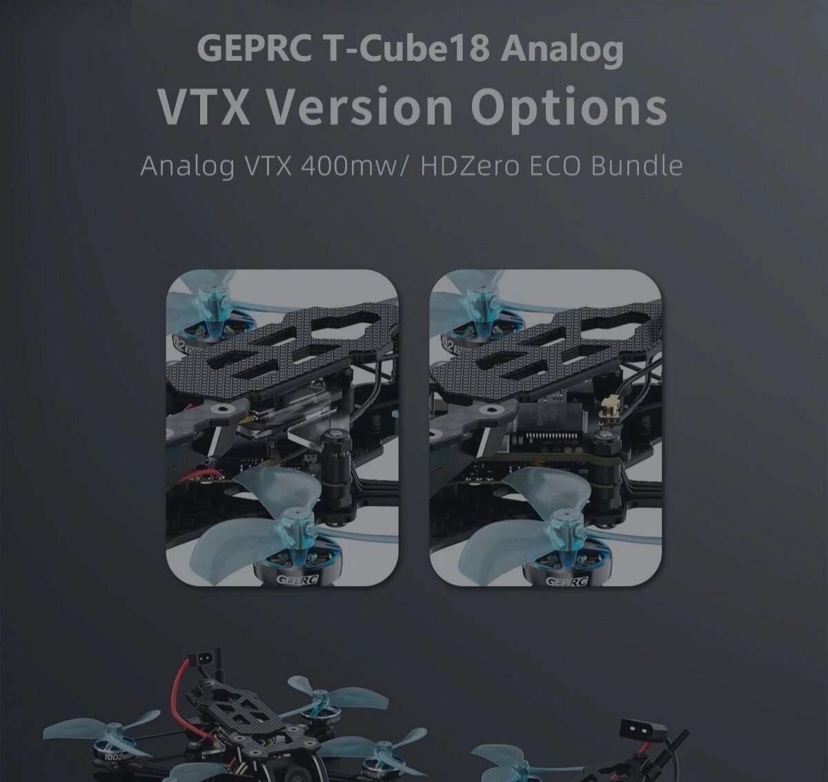 GEPRC T-Cube18 Analog KIT 2S Analog Elrs 2.4G
