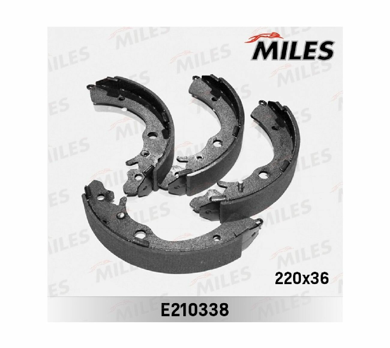Колодки тормозные задние барабанные Miles E210338 для а/м Honda Accord IV 90-, Civic VII 01-, CR-V I 95-, HR-V I 99-