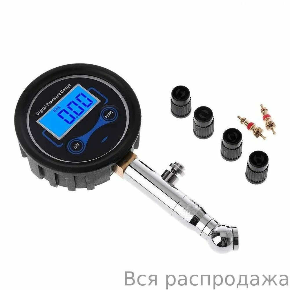 Высокоточный цифровой манометр давления в шинах 0-200PSI для автомобилей Auto