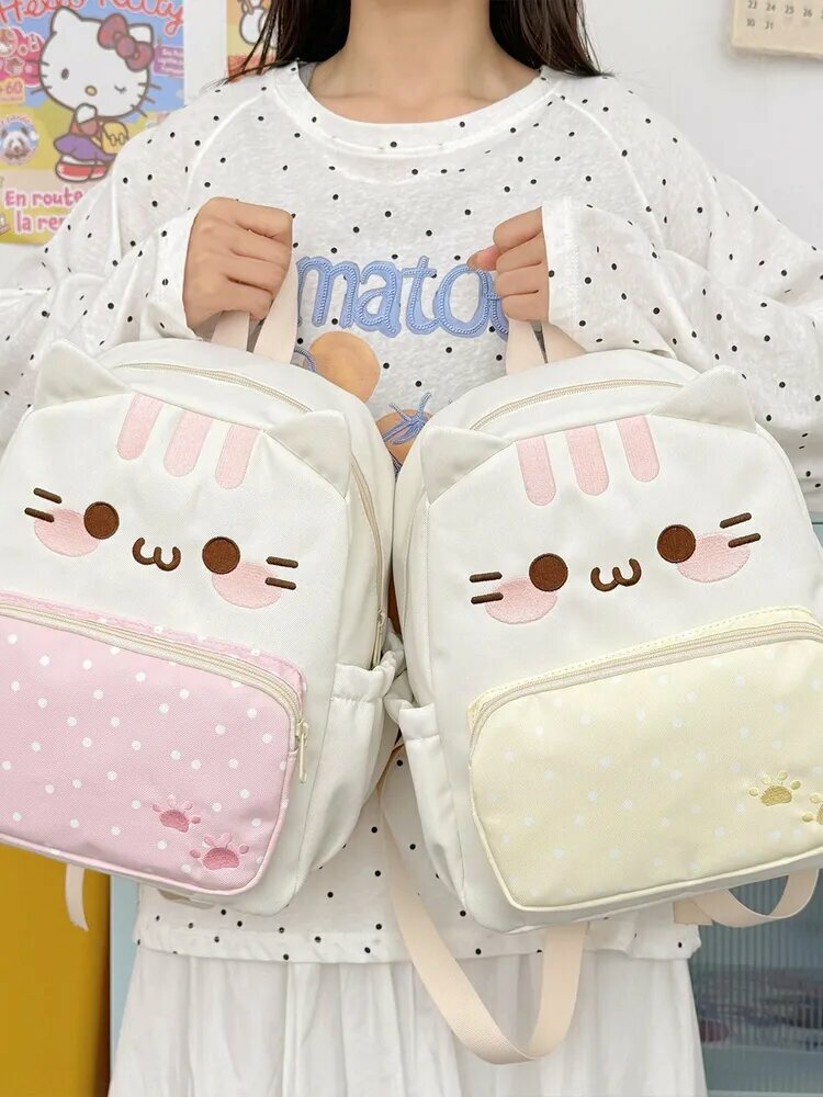 Трехкомпонентный набор сумок Pusheen Cat: рюкзак, поясная сумка, пенал для школы и повседневного использования — фото 1