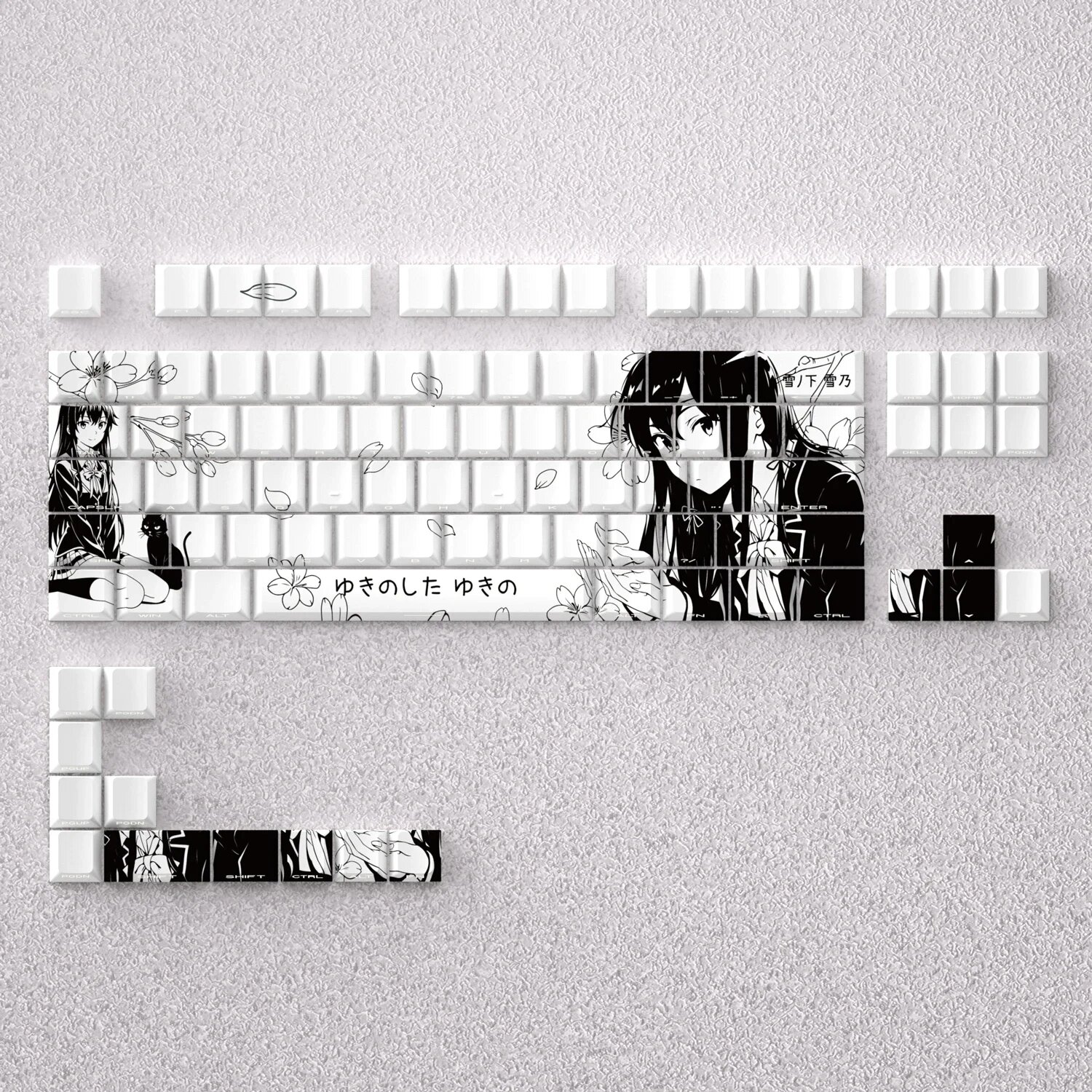 Кейкапы Yukinoshita Yukino, 98 keys side print