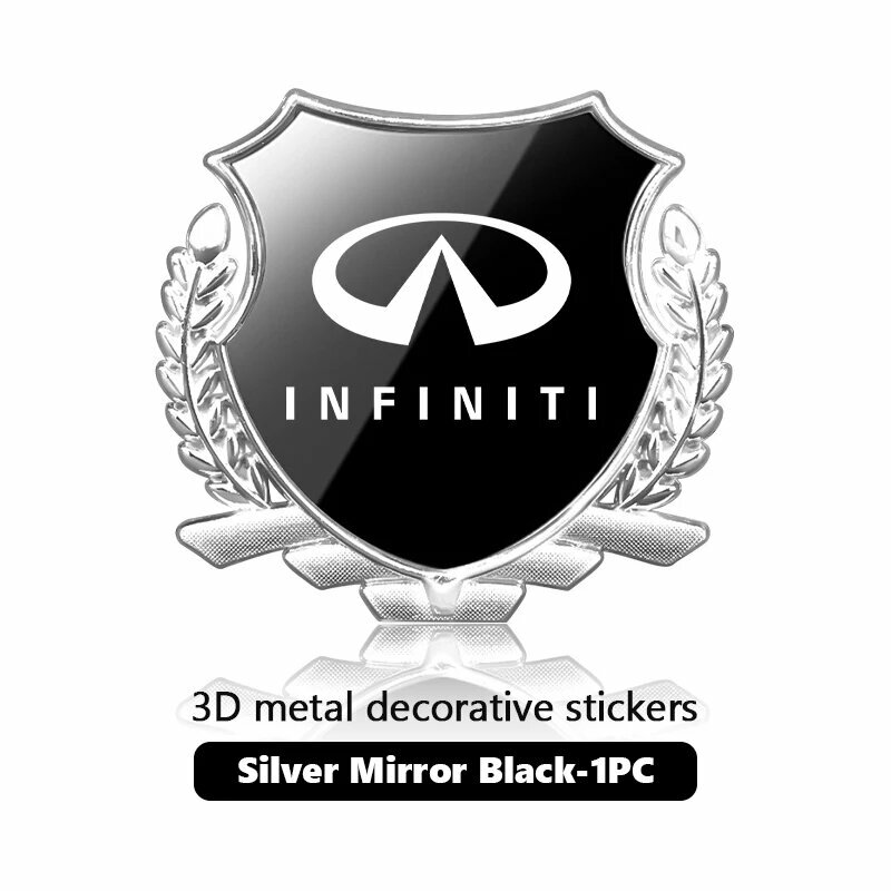 3D металлическая наклейка Infiniti Black-1PC