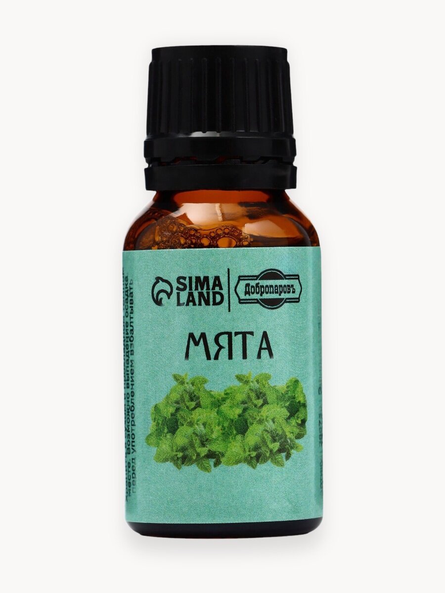 Эфирное масло «Мята», флакон-капельница, 17 мл «Добропаровъ»