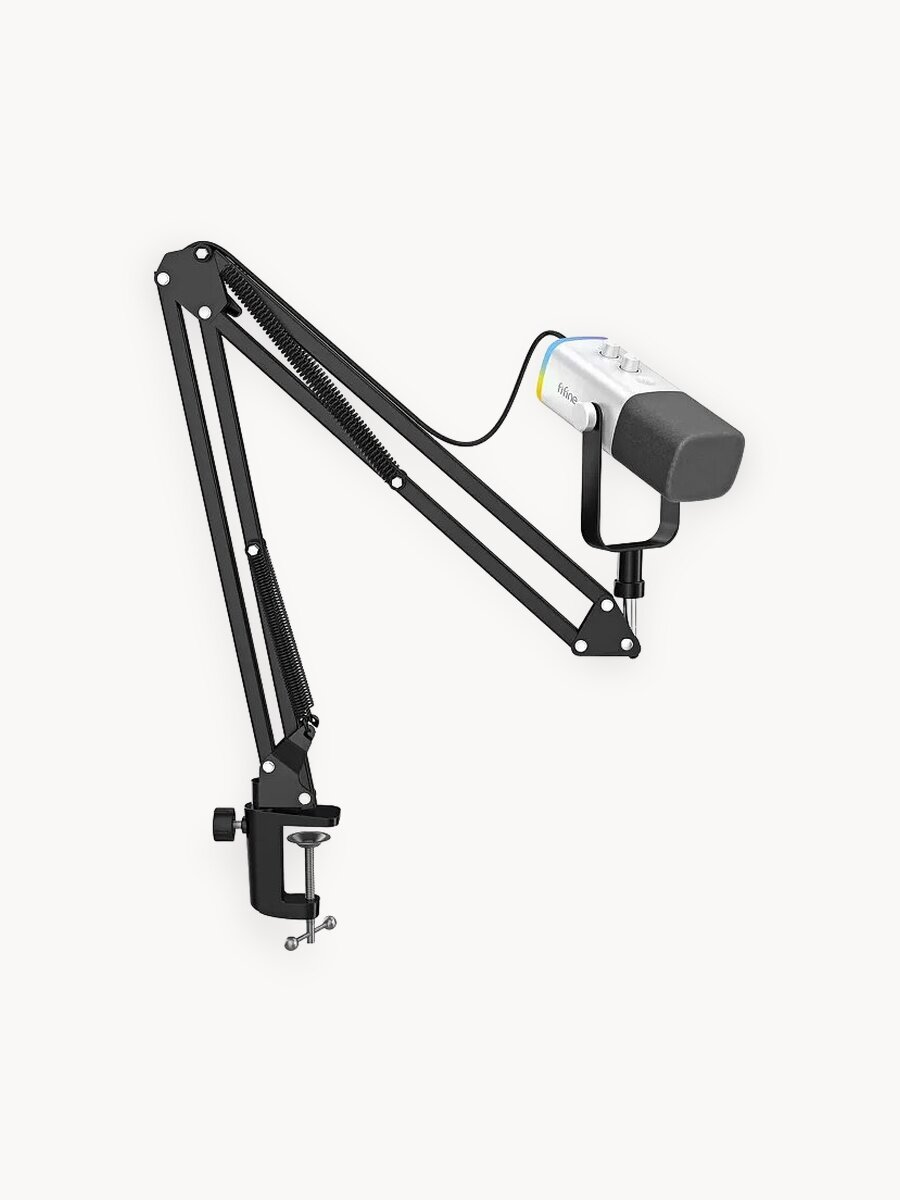 Проводной микрофон FIFINE AM8T (белый), динамический, 50-16000 Гц, разъем подключения USB Type-A