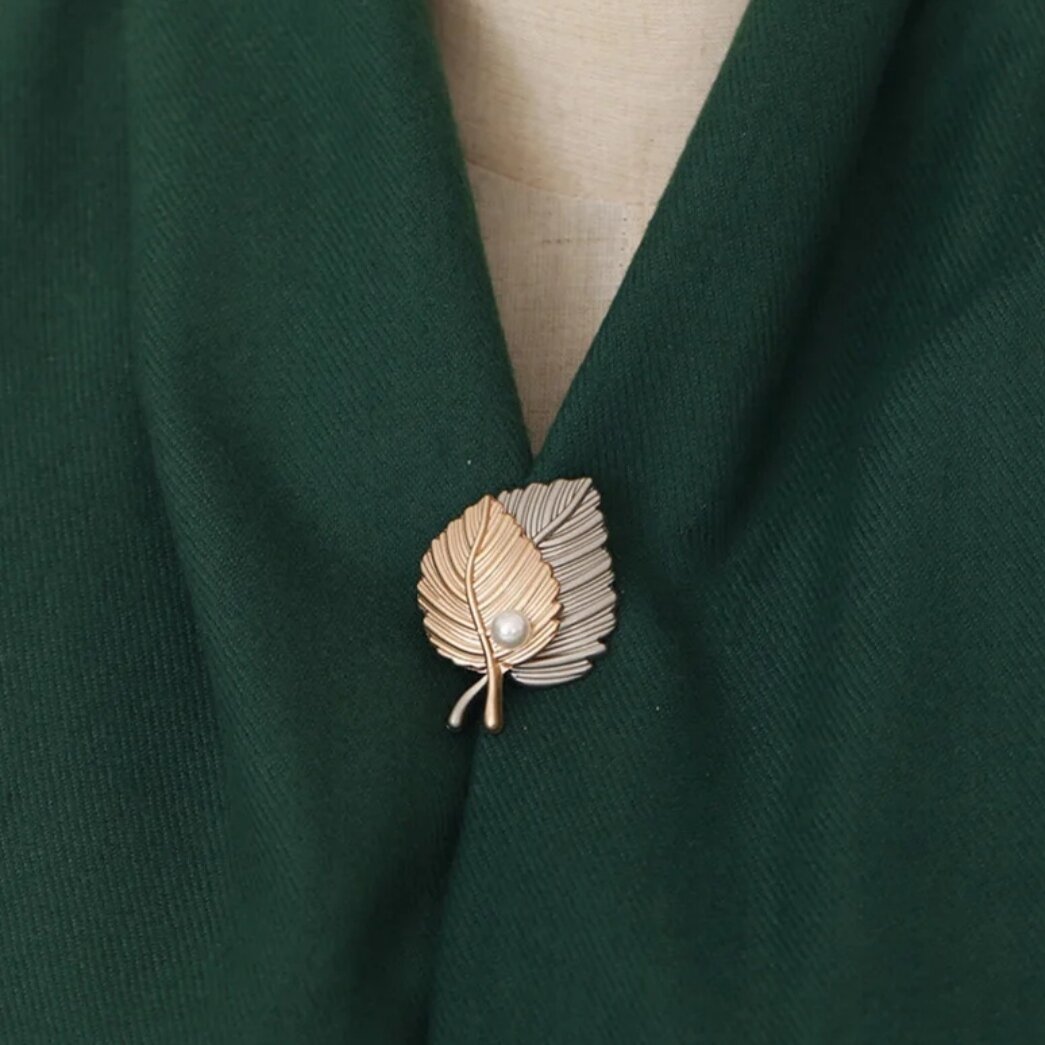 Брошь, белый — фото 1
