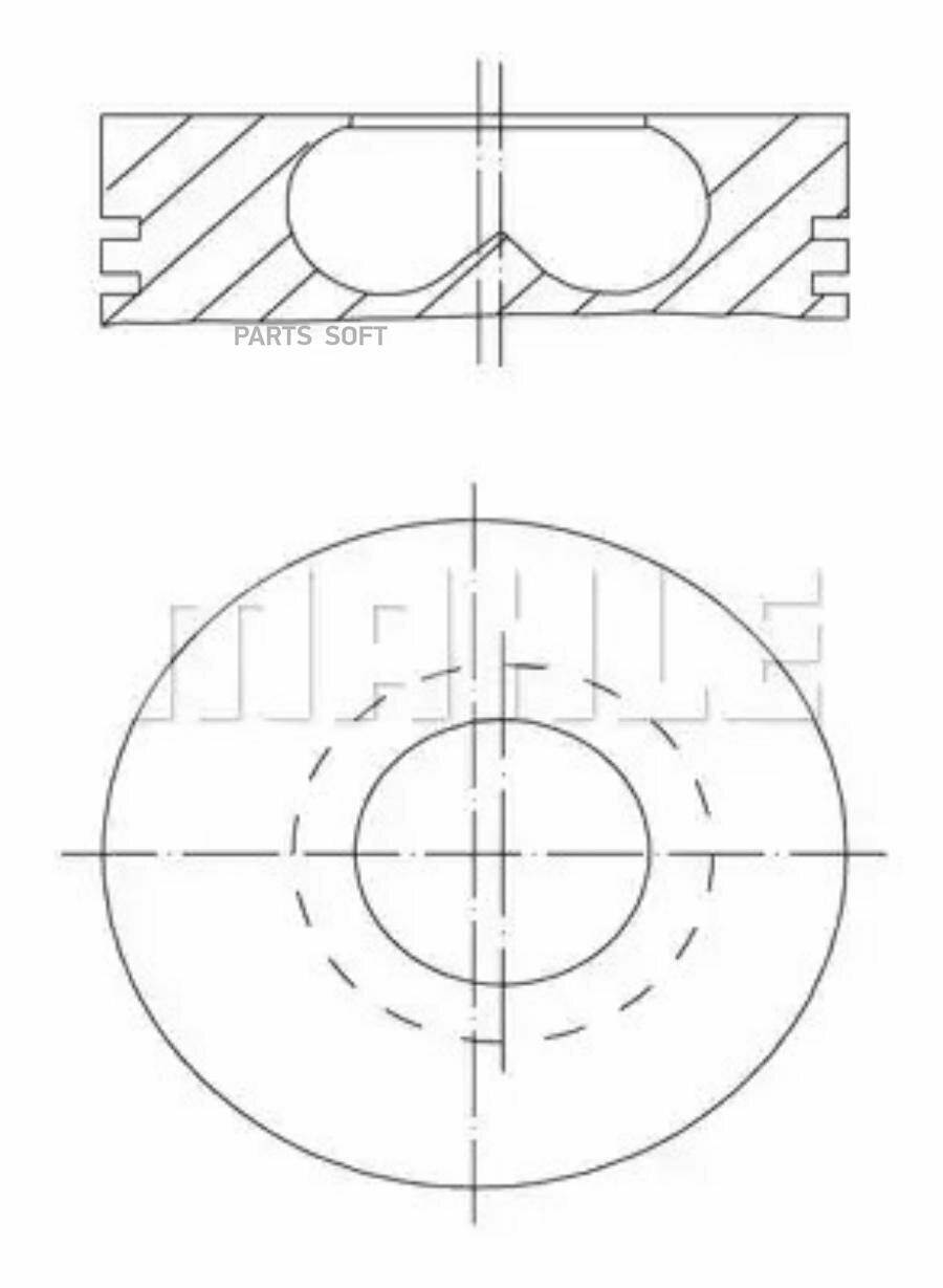 Поршень в комплекте Mahle/Knecht арт. 0095000