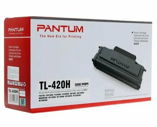 Тонер-картридж TL-420H для Pantum P3010/M6700/M6800/P3300/M7100/M7200/P3300/ M7100/M7300, ресурс 3000 стр.