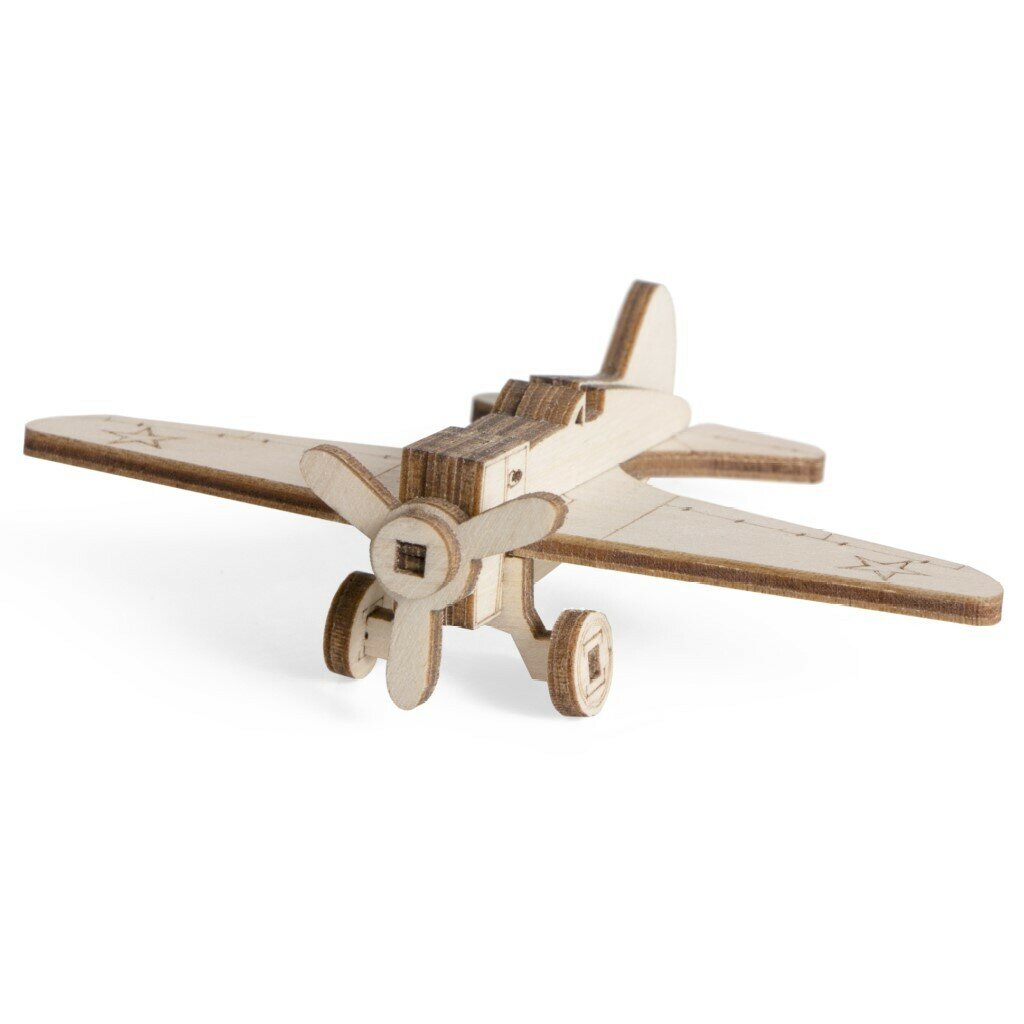 Деревянный конструктор Советский истребитель И-16 (Lemmo)